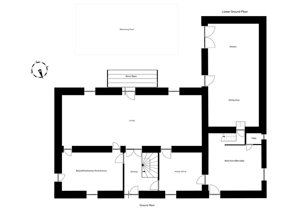 Manoir Dordogne The North East Entrance Hallway